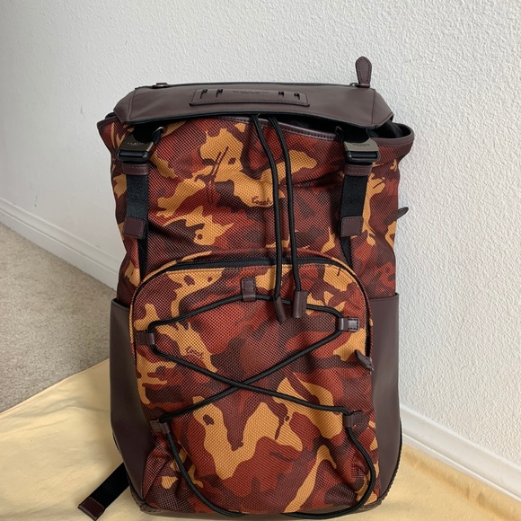 Coach | Bags | Nwt Coach Terrain Backpack With Camo Print | Poshmark
